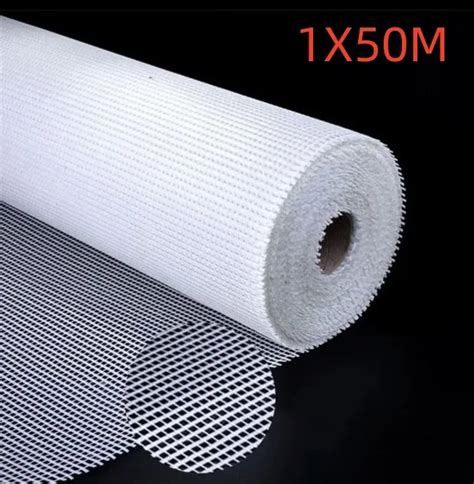 1m X 50m X 100gsm Fibermesh Net For Waterproofing Roll Glass Fiber Net