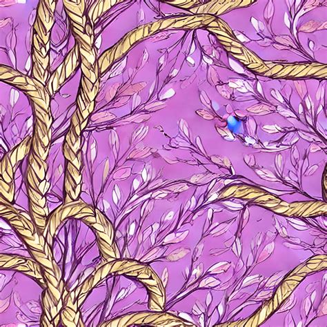 Fantasy Floral Braided Branch Pattern · Creative Fabrica