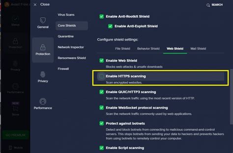 How To Stop Avast From Blocking A Website