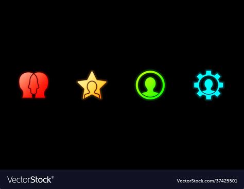 Set Project Team Base Head Hunting Create Vector Image