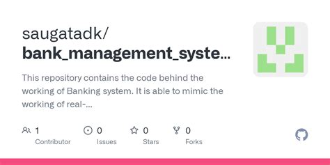 Github Saugatadk Bank Management System C This Repository Contains