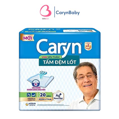 Gói 20 Tấm đệm Lót Caryn Siêu Thấm Cho Mẹ Sau Sinh Thay Tã Cho Bé Cho