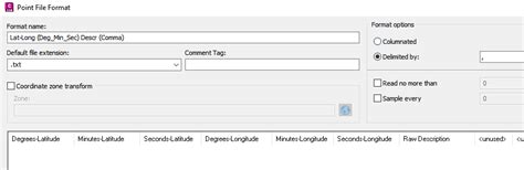 solved civil 3d 2024 point import lat long west or negative