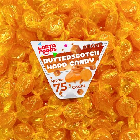 Arcor Butterscotch Hard Candy 1 Pound Bag Approx 75