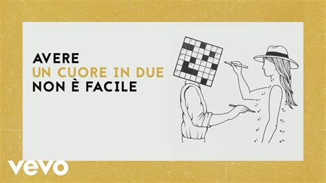 Francesca Michielin Un Cuore In Due Lyric Video YouTube