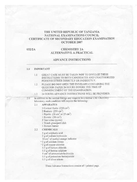 Chemistry 2007 Lab Instructions Pdf