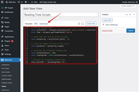 How To Create Reading Time To Your Wordpress Posts Using Mb Views