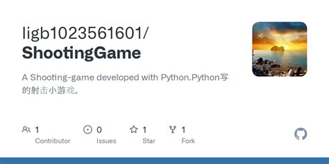 GitHub ligb ShootingGame A Shooting game developed with Python Python写的射击小游戏