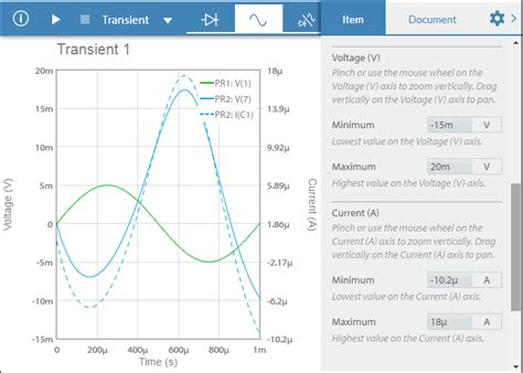 Transient Simulation Multisim Live