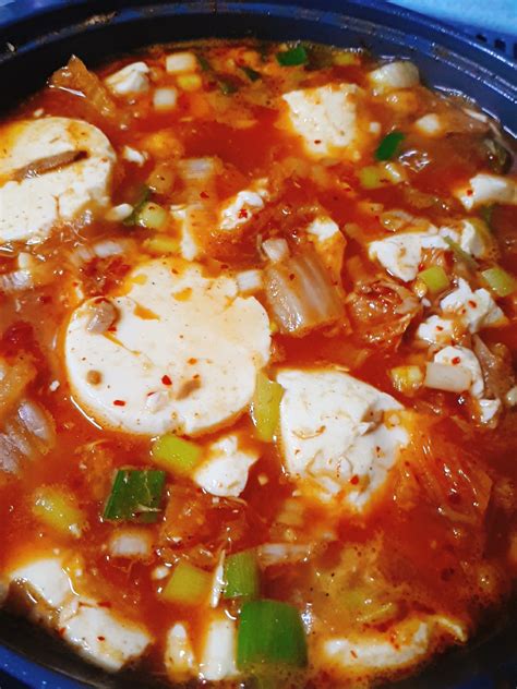 고추참치캔 순두부김치찌개