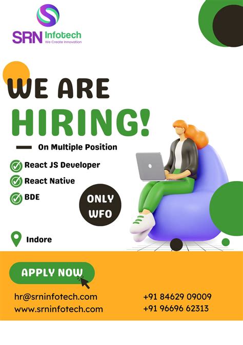 Srn Infotech Pvt Ltd On Linkedin Job Jobalert Opportunity Experience Developer