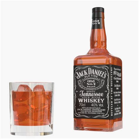 Bottle Jack Daniels Free 3d Models Blender Blend Download Free3d