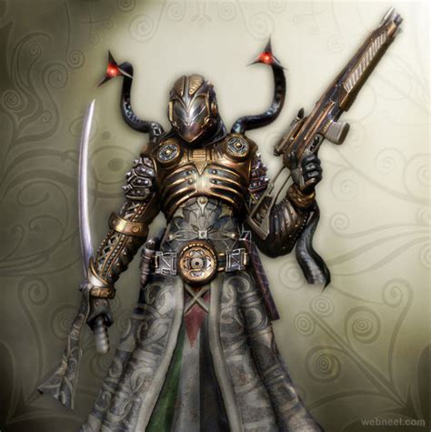 20 Creative Scific 3d Robot Models And Game Character Designs