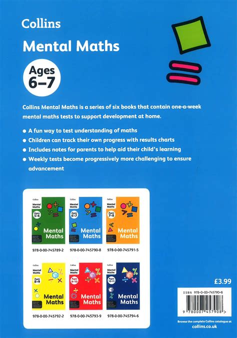 Collins Mental Maths Ages 6 7 Collins Practice Bookxcess