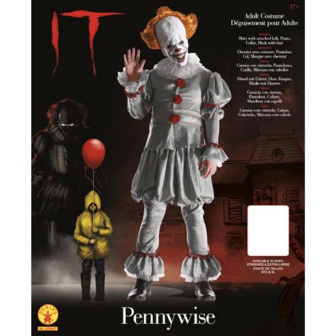 Rubies Mens Grand Heritage Pennywise Adult Sized Costumes As Shown