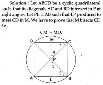 The Diagram Below Shows An Inscribed Circle With Three Sides And Four Intersecting Segments In It