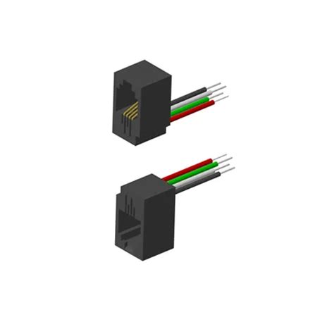 616l 4p4c Telephone Socket With Cable Dimud Connectors And Cables