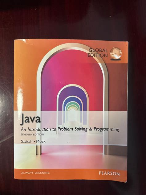 Java An Introduction To Problem Solving And Programming Seventh