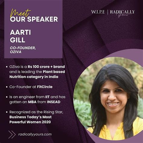 🎤 Were Excited To Present Our 6th Speaker Aarti Gill Co Founder Of