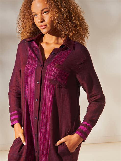 Anata Shirt Dress Lemlem