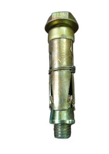 Hexagon Head Mild Steel Rawl Bolt Thickness 10mm Size 2inch Length