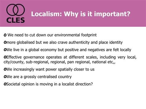 Localism Why Is It Important