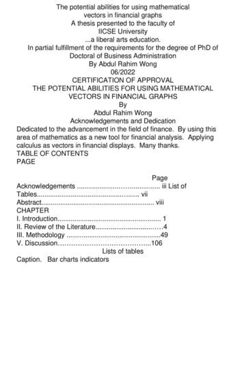 Use Of Vectors In Financial Graphs By Dr Abdul Rahim Wong Dr Abdul Rahim Wong Free Download