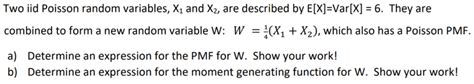 solved two iid poisson random variables xı and x2 are