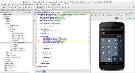 Chip C A Anh Thi T K Giao Di N Android App Calculation Android Studio