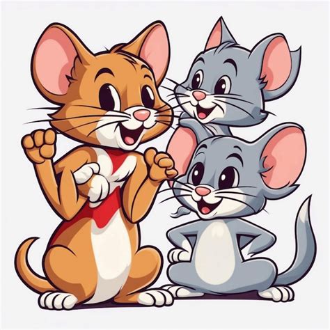 Premium Photo Cute Tom And Jerry Cartoon Vector Illustration