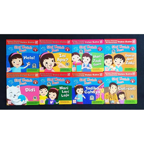 Pelangi Siri Mudah Baca Set 1 8 Bukuset Bahan Bacaan Berdasarkan