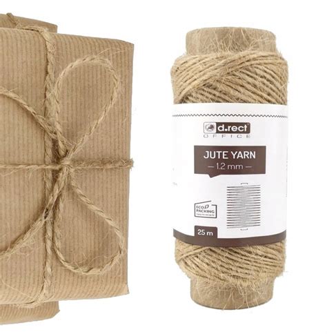 SZNUREK JUTOWY OZDOBNY NATURALNY Z JUTY 1 2mm 25m D RECT Sklep