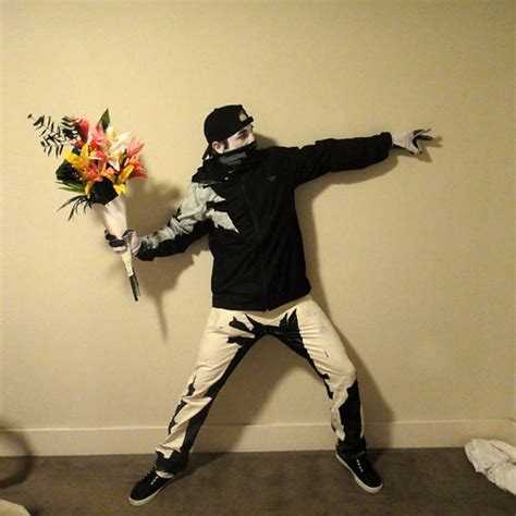 A Halloween Costume Based On The Famous Banksy Graffiti Imgur