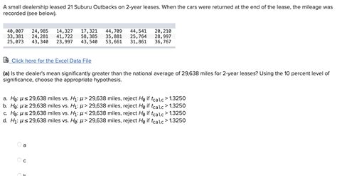 Solved Click Here For The Excel Data File B Calculate The Chegg