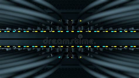 Switches With The UTP Patch Cords In A Server Rack Stock Footage Video Of Connection Cable