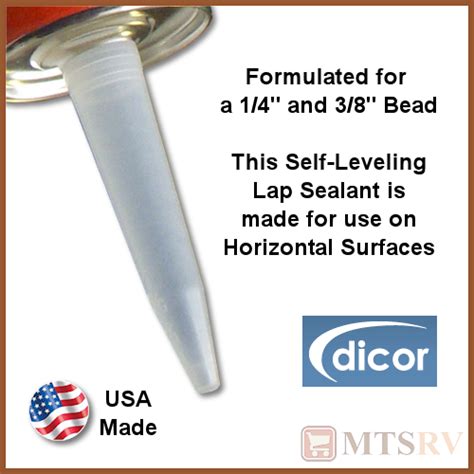 Dicor Lap Sealant 501lsw Self Leveling White 10 3 Oz Tube