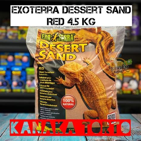 Jual Exoterra Dessert Sand Red 45 Kg Alas Kandang Bearded Dragon
