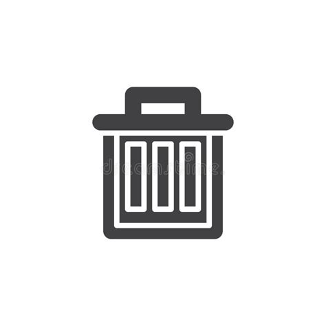 Icono Del Vector De La Papelera De Reciclaje Ilustración Del Vector