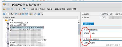 Sap会计科目打删除标记及如何物理删除sap会计科目删除 Csdn博客