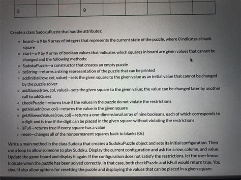 Solved 4 Sudoku Is A Popular Logic Puzzle That Uses A 9 By