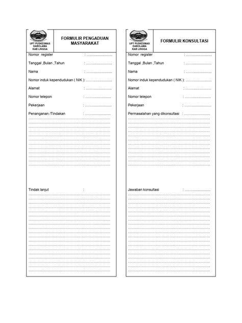 Form Pengaduan Pdf