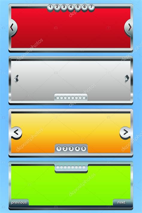 3d Vector Header Slider 2 — Stock Vector © Gotovanko 5664339