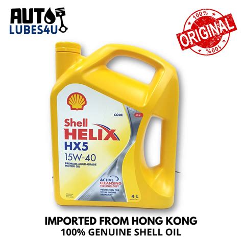 Shell helix hx5 15w40 4l mineral 👉 imported from hong kong shell 100% ...