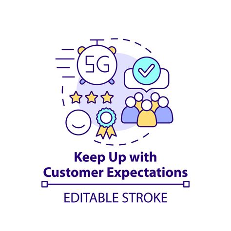 Keep Up With Customer Expectations Concept Icon Digital First Strategy Abstract Idea Thin Line