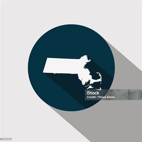 Map Of The Us State Massachusetts Stock Illustration Download Image Now Abstract American