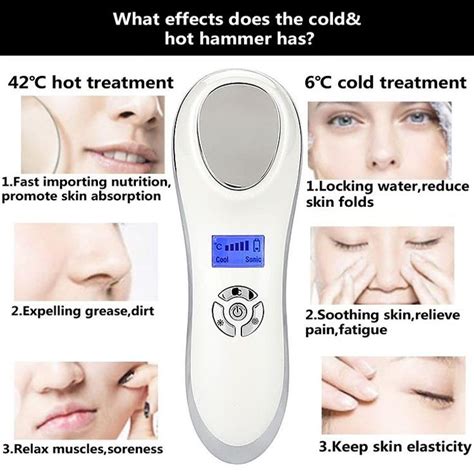 18 23 Hot Cold Face Massager Anti Aging Beauty Instrument