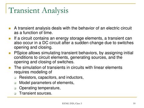 PPT EENG Circuit Design And Analysis Using PSpice Class DC And Transient Analysis
