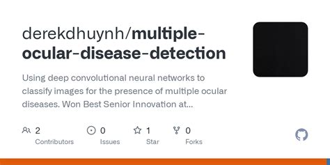 Github Derekdhuynhmultiple Ocular Disease Detection Using Deep Convolutional Neural Networks