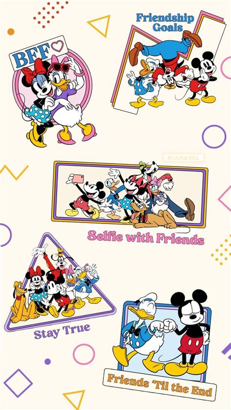 Colorful Mickey Mouse Stickers
