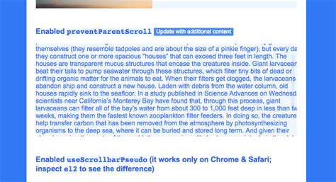 Overflowing Content On Devices With Hidden Overlaying Scrollbars